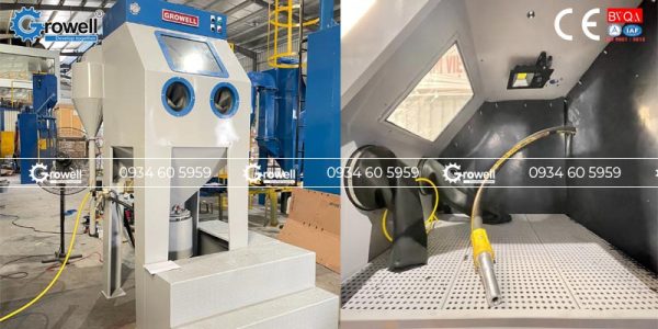 Tầm quan trọng của phun cát lốc máy trong sản xuất